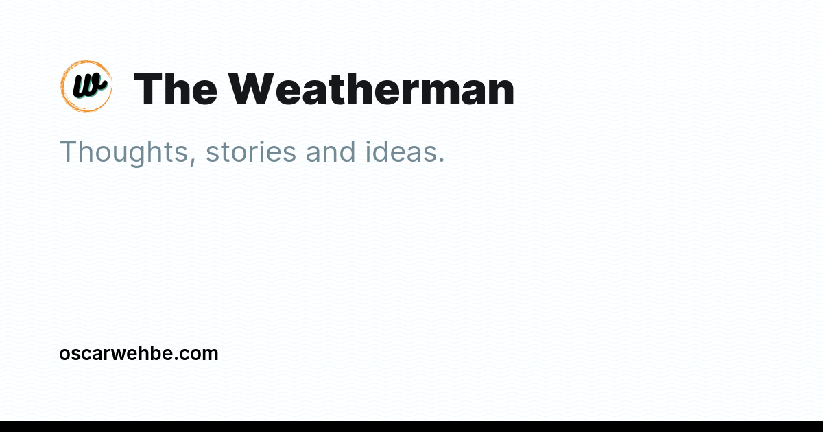 The Weatherman - Ghost Explore