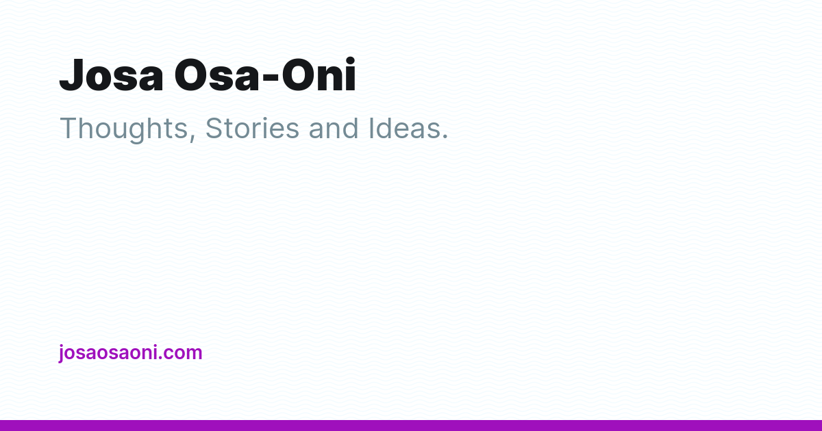 Josa Osa-Oni - Ghost Explore