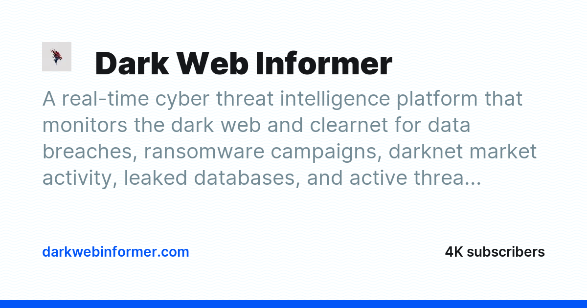 Dark Web Informer - Ghost Explore