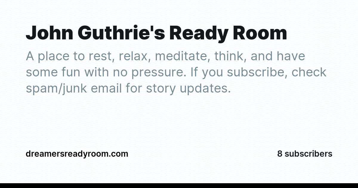 John Guthrie's Ready Room - Ghost Explore
