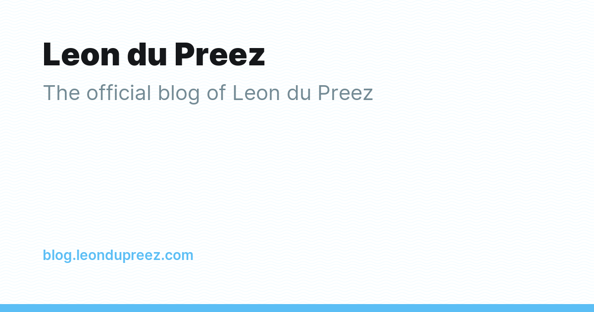 Leon du Preez - Ghost Explore