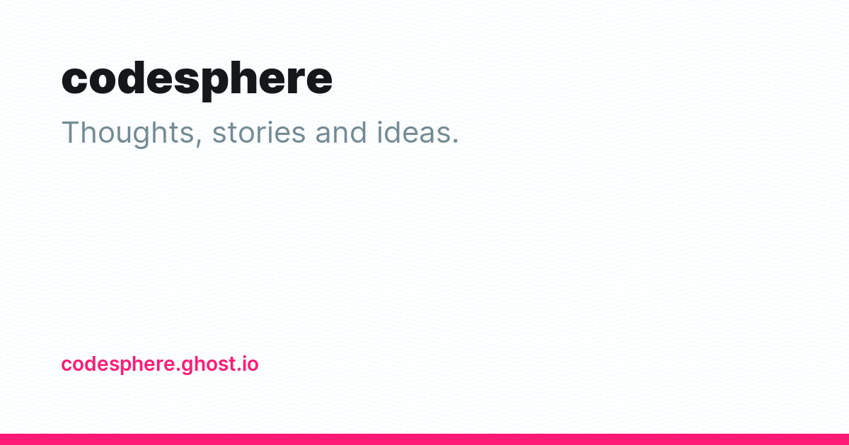 codesphere - Ghost Explore