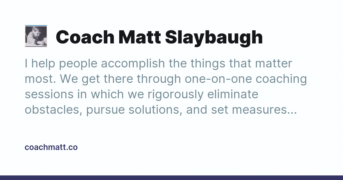 Coach Matt Slaybaugh - Ghost Explore