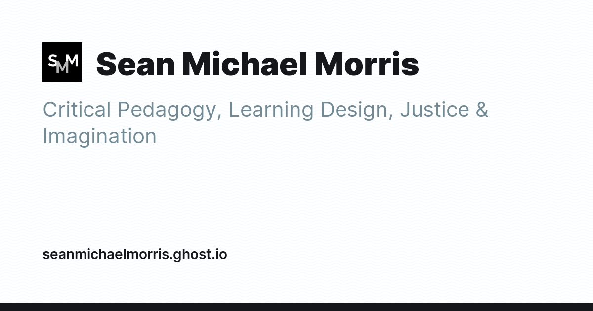 Sean Michael Morris - Ghost Explore