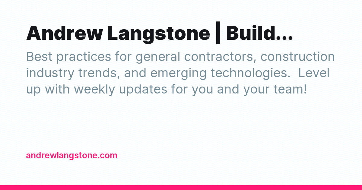 Andrew Langstone | Building Better Together - Ghost Explore