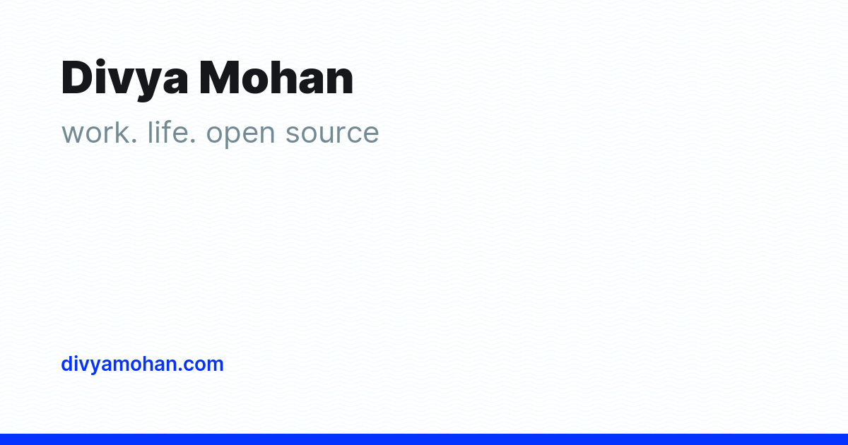 Divya Mohan - Ghost Explore