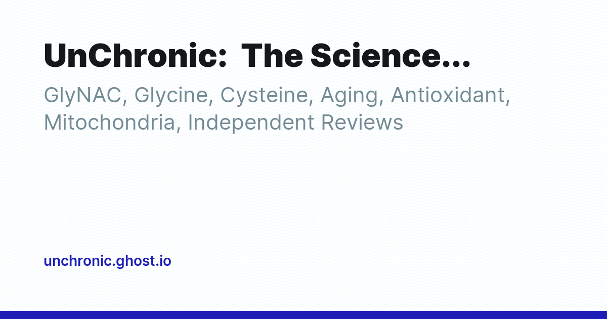 UnChronic: The Science of Reversing Chronic Diseases After 50 - Ghost ...