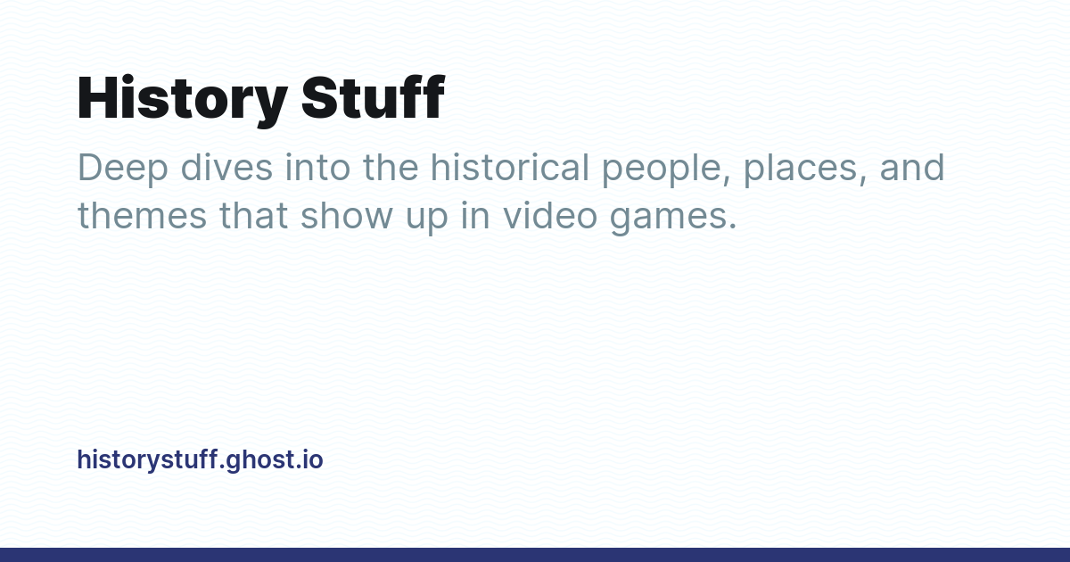 History Stuff - Ghost Explore