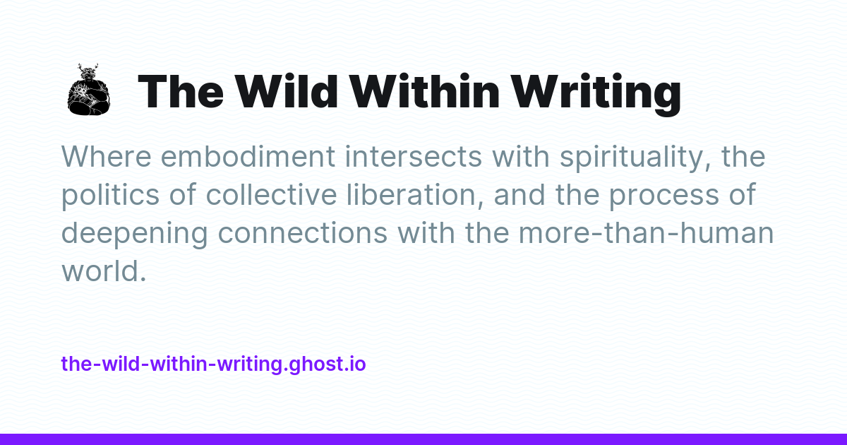The Wild Within Writing - Ghost Explore