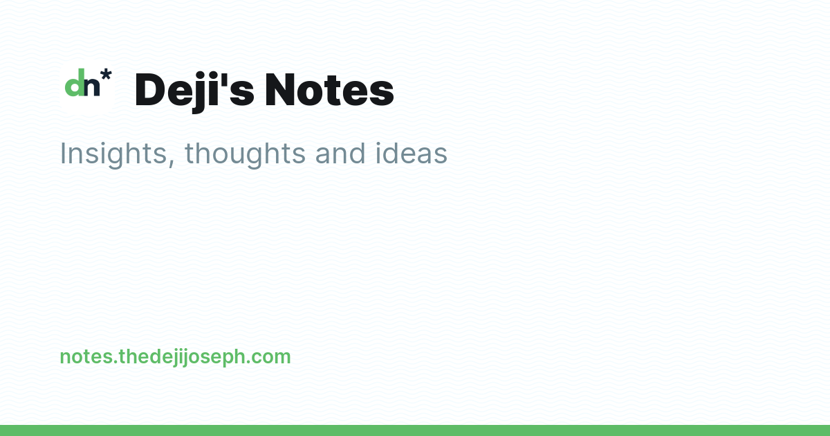 Deji's Notes - Ghost Explore