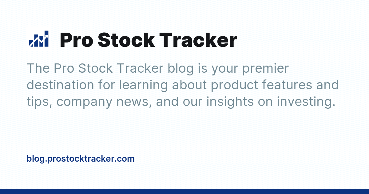 Pro Stock Tracker - Ghost Explore