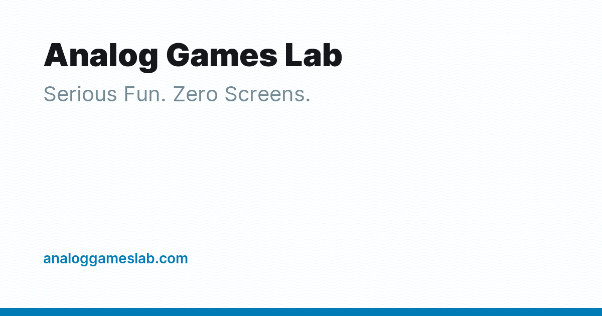Analog Games Lab - Ghost Explore