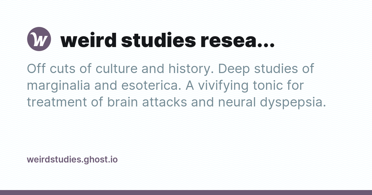weird studies research institute - Ghost Explore