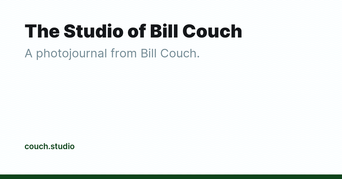 The Studio of Bill Couch - Ghost Explore