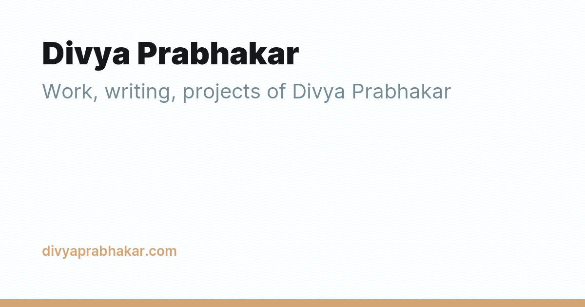 Divya Prabhakar - Ghost Explore