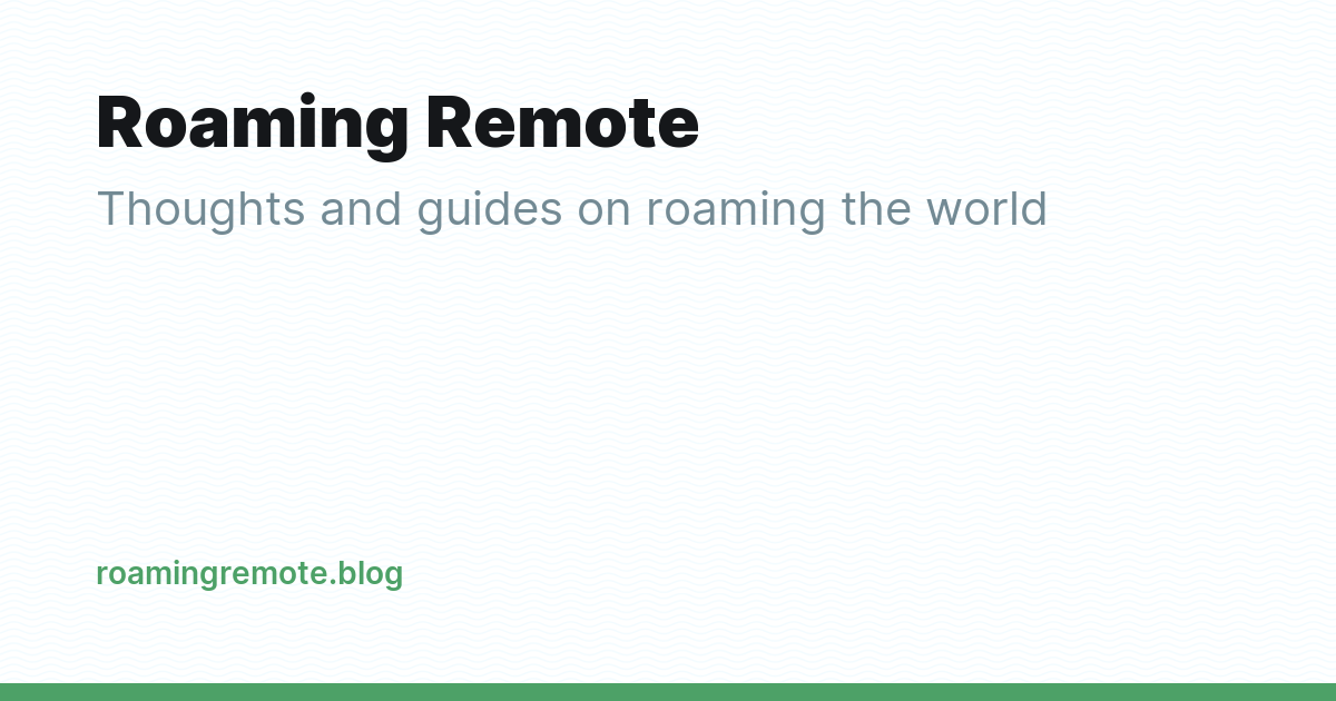 Roaming Remote - Ghost Explore