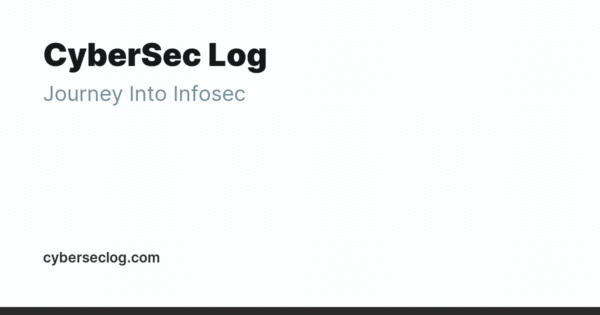 CyberSec Log - Ghost Explore