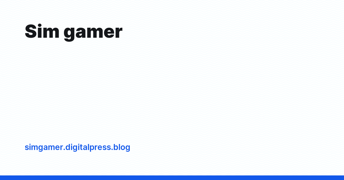 Sim gamer - Ghost Explore
