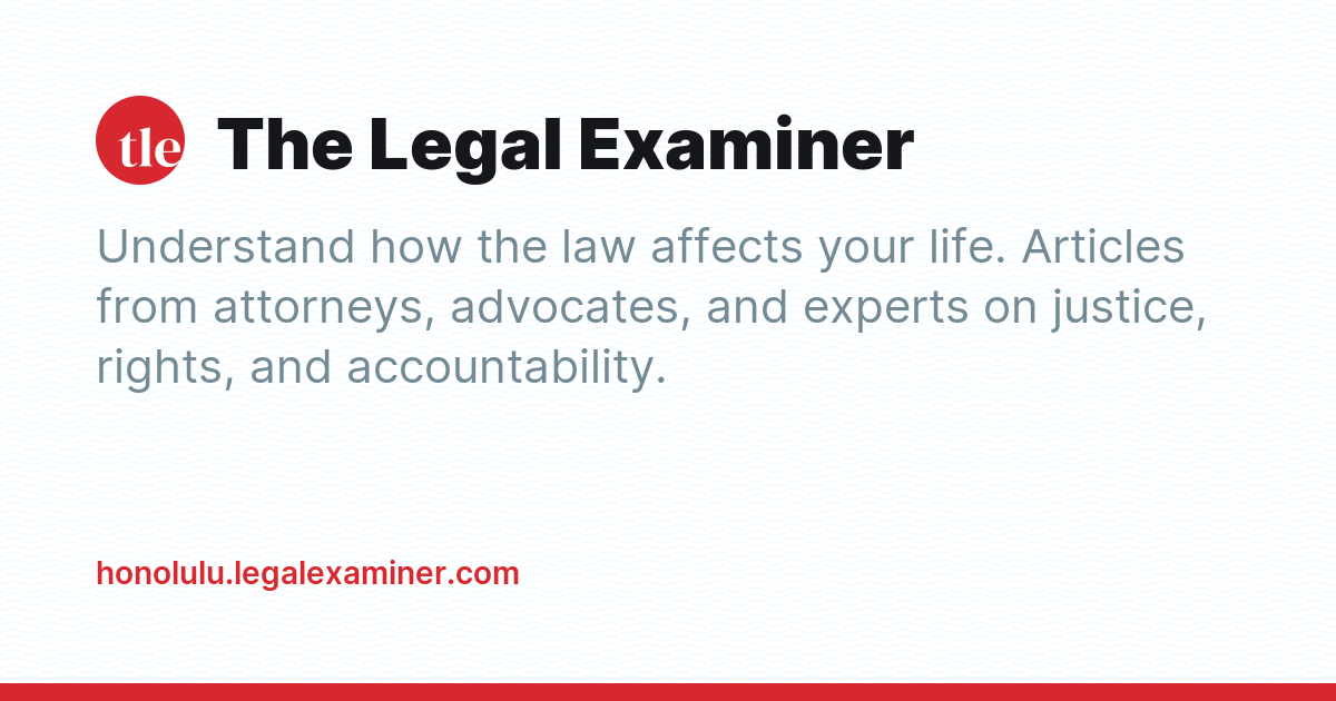 Honolulu Injury Law News - Ghost Explore