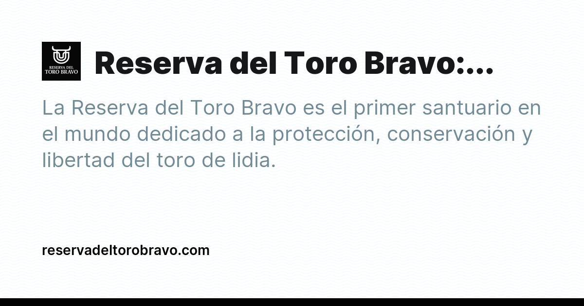 Reserva del Toro Bravo: El Nuevo Mundo del Toro de Lidia - Ghost Explore